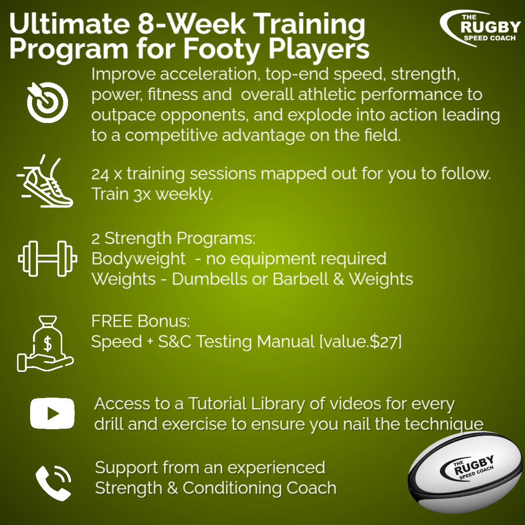 At-Home Training Programs – The Rugby Speed Coach